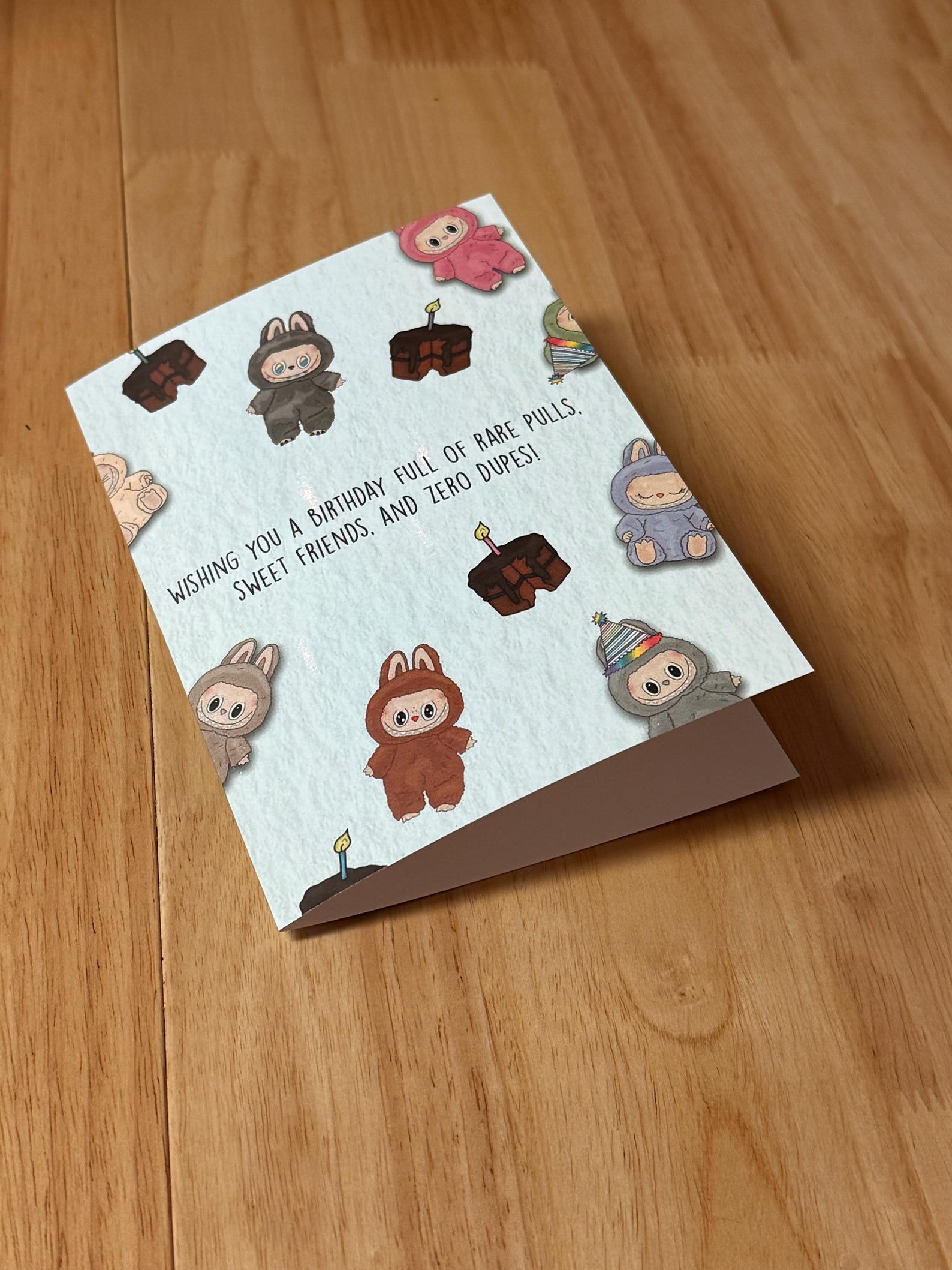 Labubu Birthday Card - Labubu THE MONSTERS Macaron Birthday Card - Etsy ...