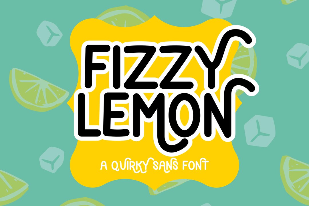 Fizzy Lemon Font : Handwriting Font, Handwritten Font, Girly Font, Cute ...