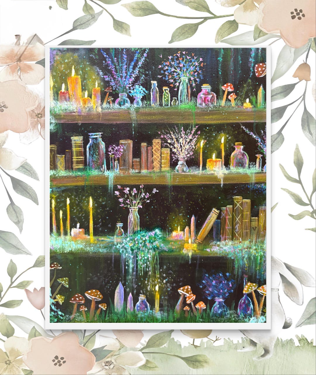 The Enchantress Shelf - Fantasy Art Print | Witchy Whimsygoth Wall ...