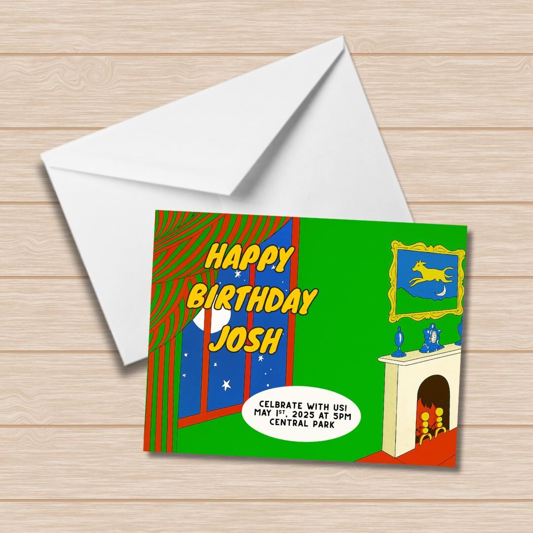 Goodnight Moon Birthday Invitation | Classic Children’s Book Birthday ...