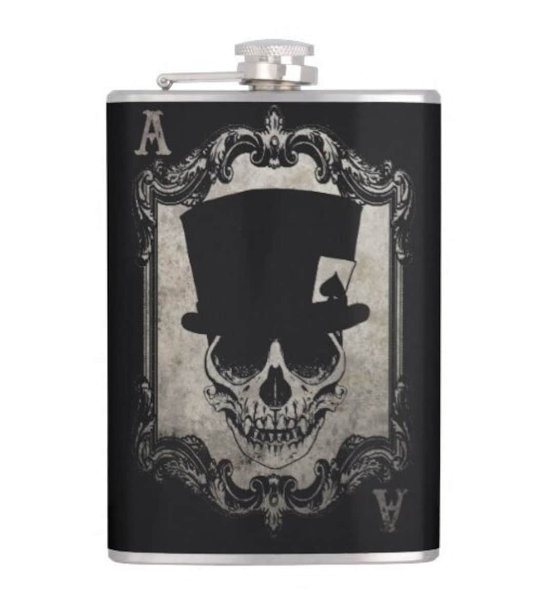 Voodoo Monkey Ace of Spades Hip Flask - Etsy