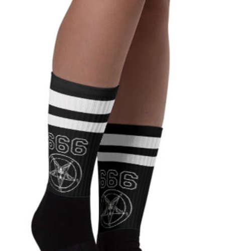 Team Satan Athletic Socks - Etsy