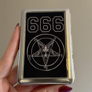 Team Satan Baphomet 666 Cigarette Case - Etsy