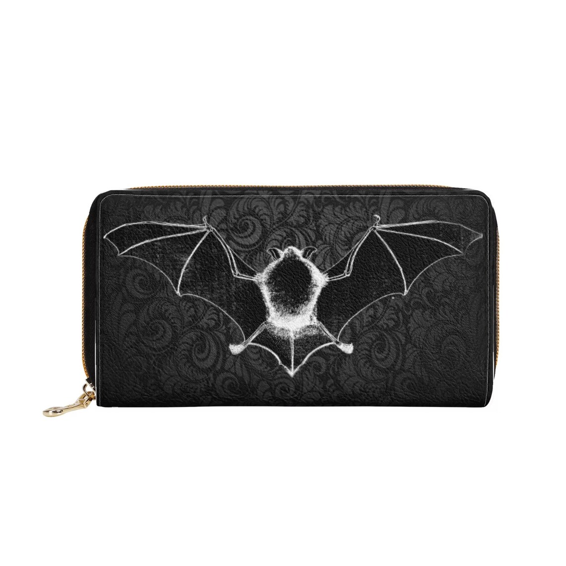 Vampire Bat Zipper Wallet - Etsy