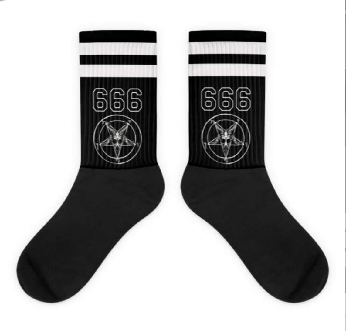 Team Satan Athletic Socks - Etsy