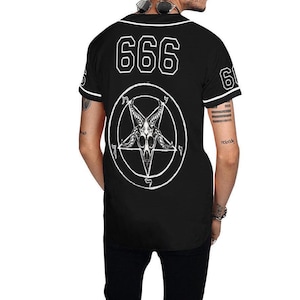 Team Satan 666 Baseball Jersey - Etsy