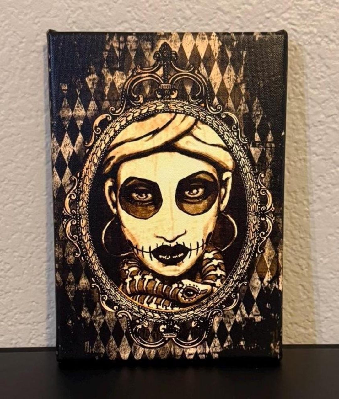 Voodoo Queen Marie Laveau in Sepia Stretched Canvas Print - Etsy