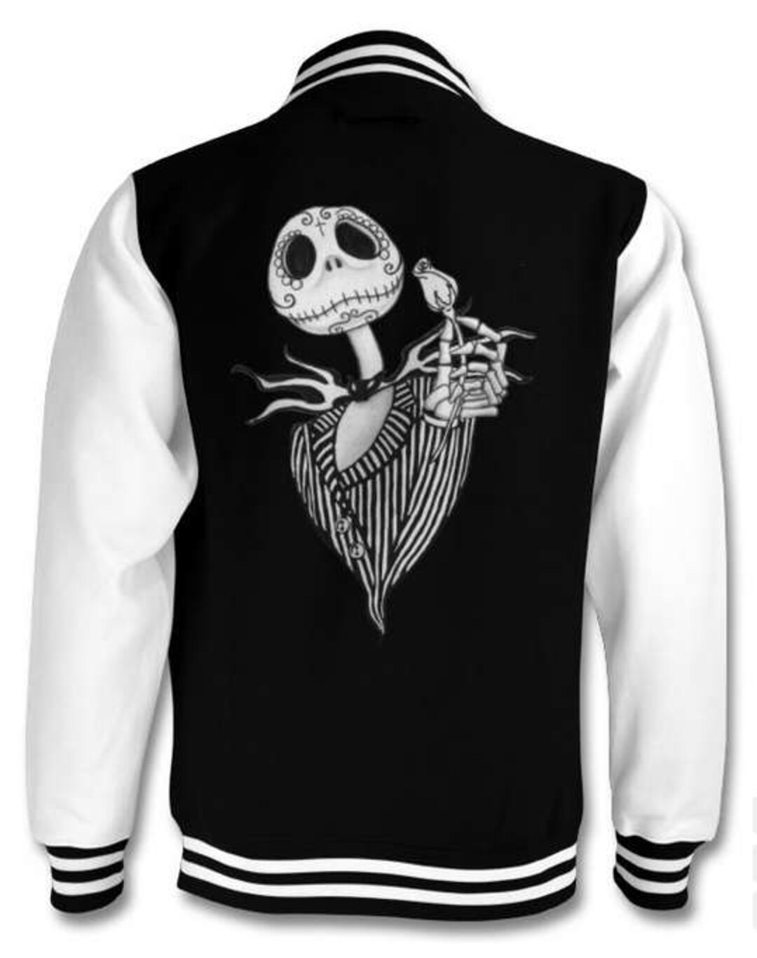 Jack Skellington Sugar Skull Varsity Jacket - Etsy