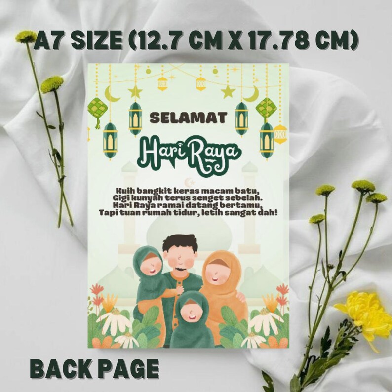 Hari Raya Greeting Card 2025 - Editable Template (easy to Use) - Etsy