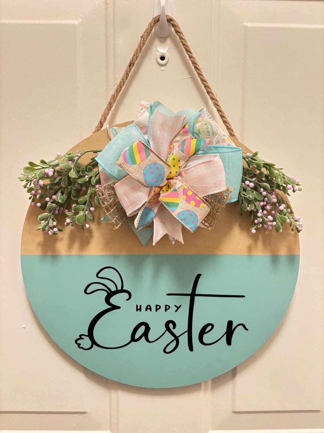 Happy Easter Door Sign - Etsy