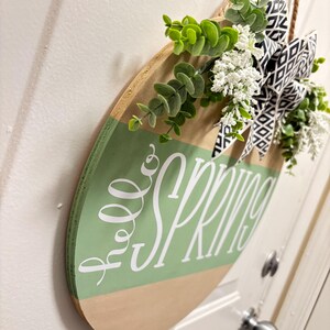 Hello Spring Door Sign - Etsy