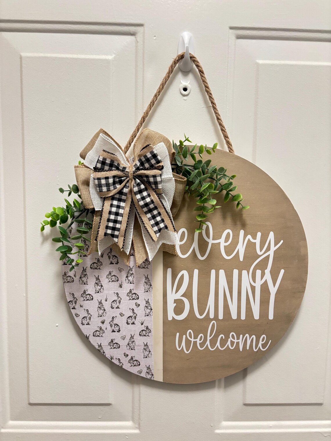 Every Bunny Welcome Door Sign - Etsy