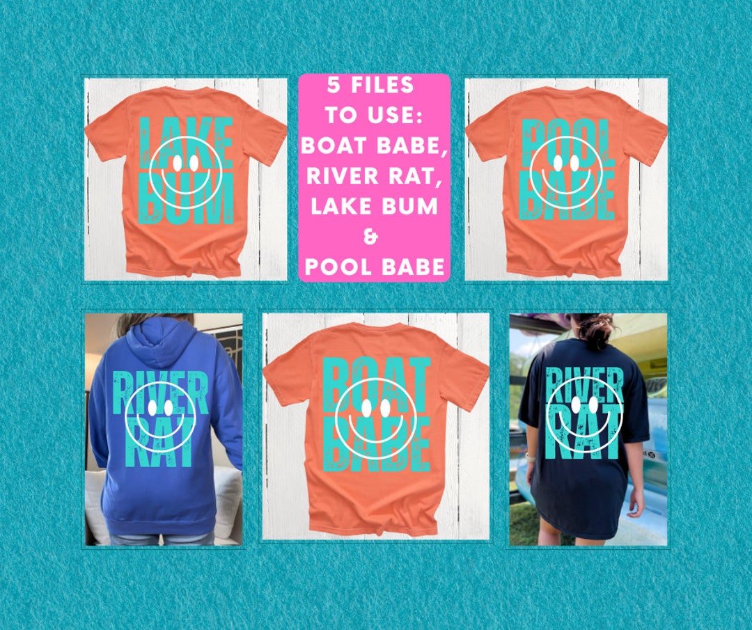 5 Files, Lake Bum Digital Download, Lake Bum Cut File, Smile, Lake ...