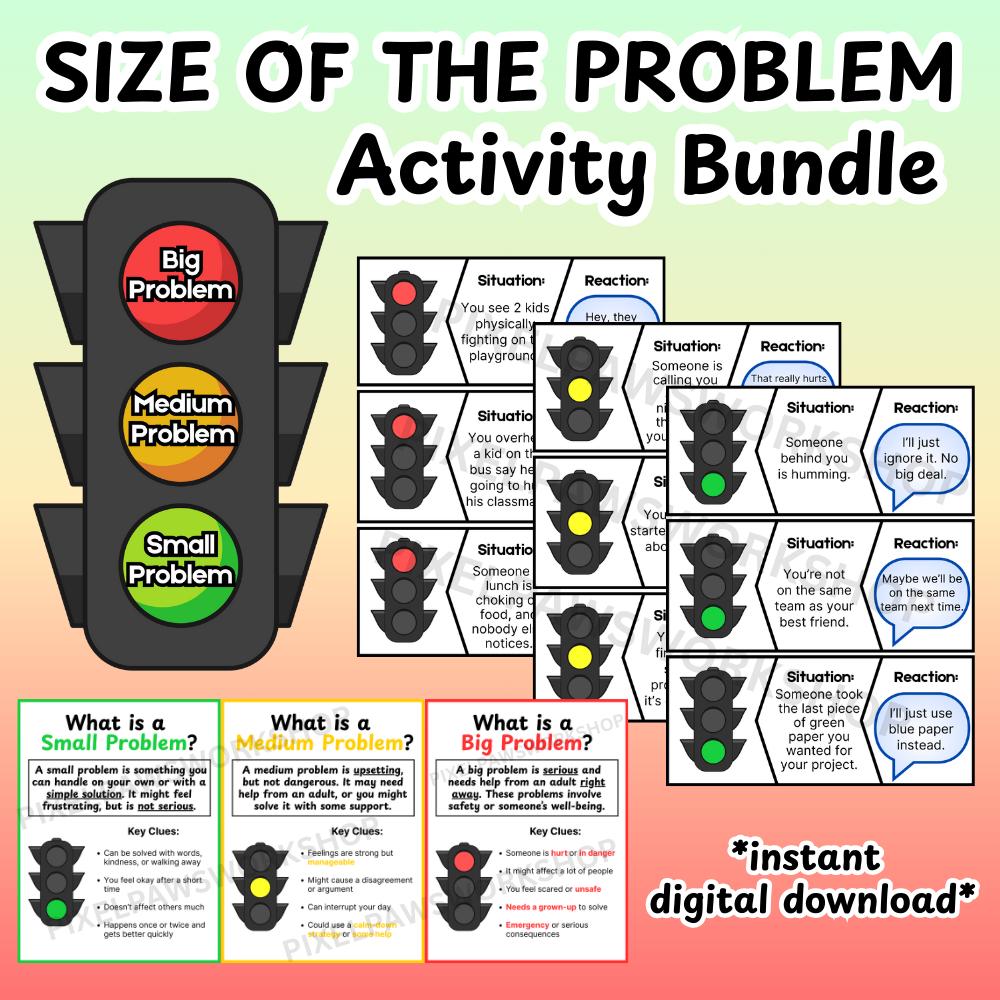 Size of the Problem Activity Bundle: Social Emotional Learning (digital ...