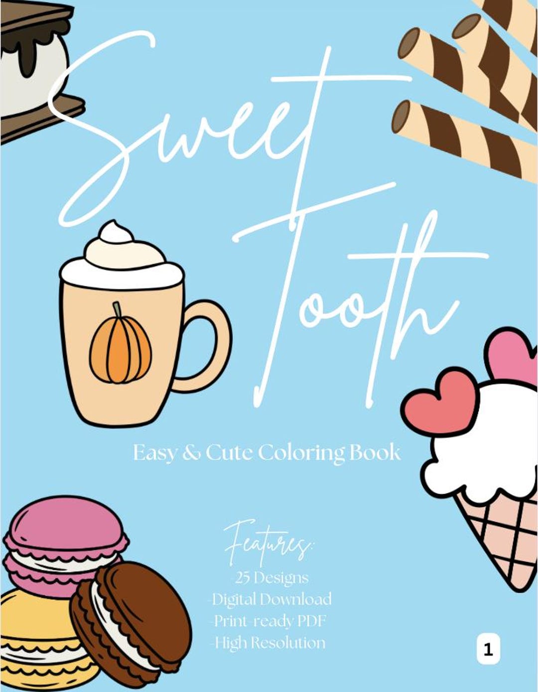 Sweet Tooth Coloring Book - Etsy