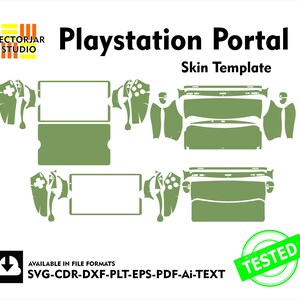 Playstation Ps5 Portal Remote Player Skin Vector Template File Skin Die ...