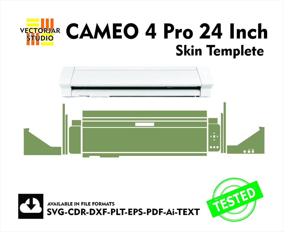 Cameo 4 Pro Skin Vector Template File Skin Die Cut Layout - Etsy