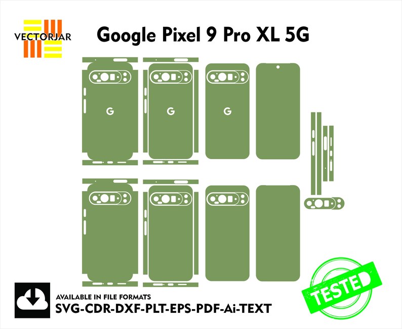 Google Pixel 9 Bundle Skin Vector Template File Skin Die Cut Layout - Etsy