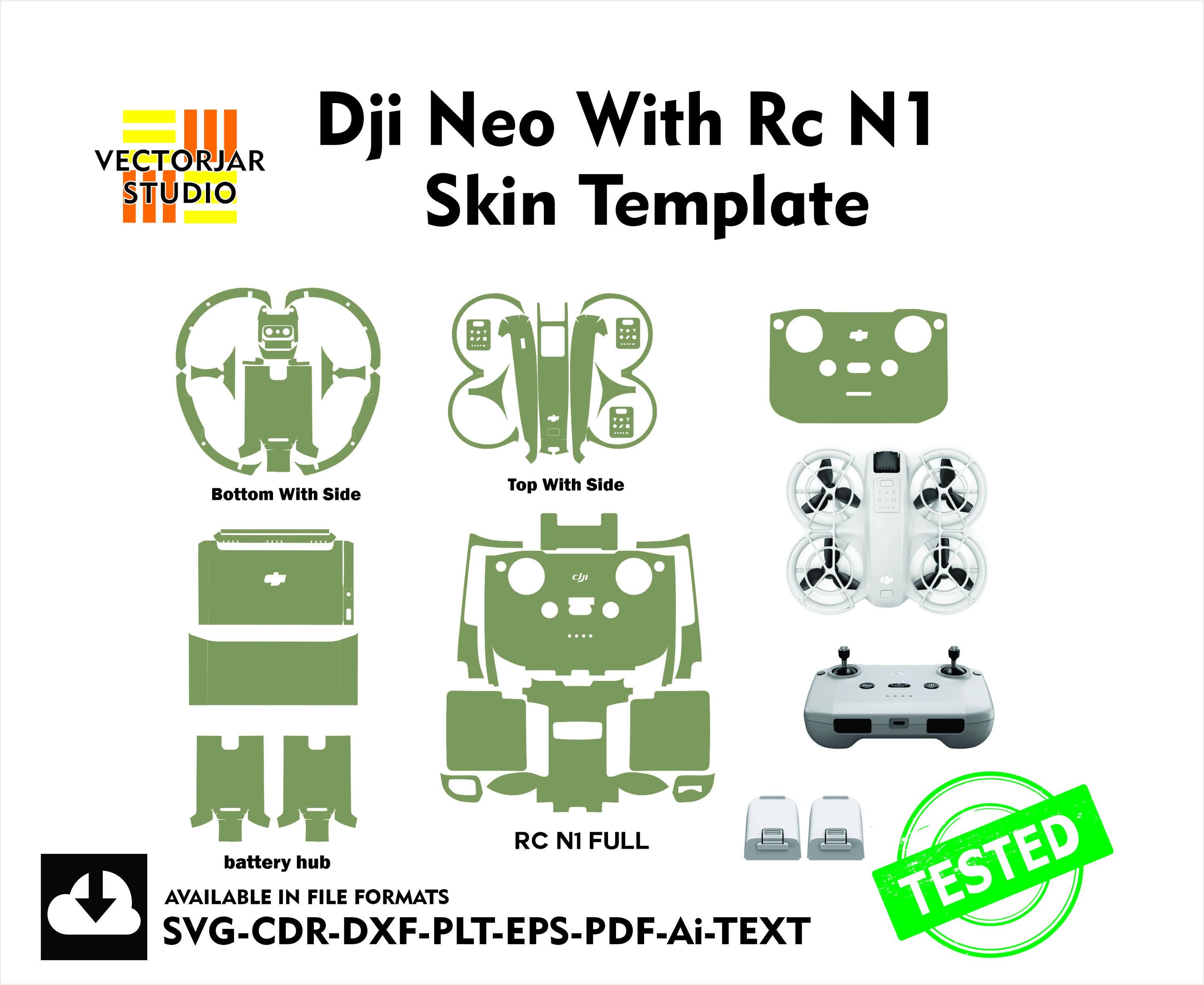 DJI NEO With Rc N1 Skin Vector Template File Skin Die Cut Layout - Etsy