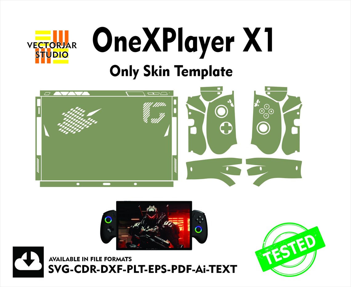 Onexplayer X1 Skin Vector Template File Skin Die Cut Layout - Etsy
