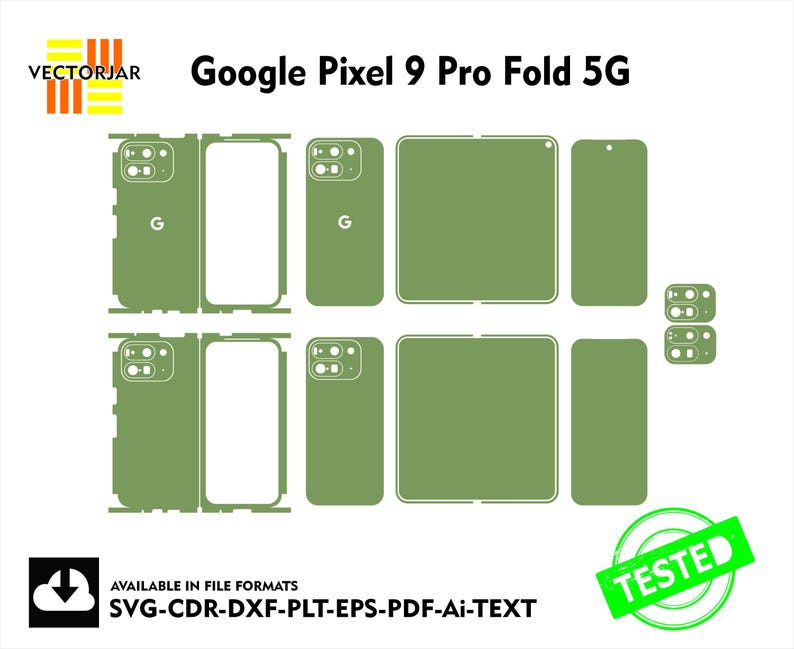 Google Pixel 9 Bundle Skin Vector Template File Skin Die Cut Layout - Etsy