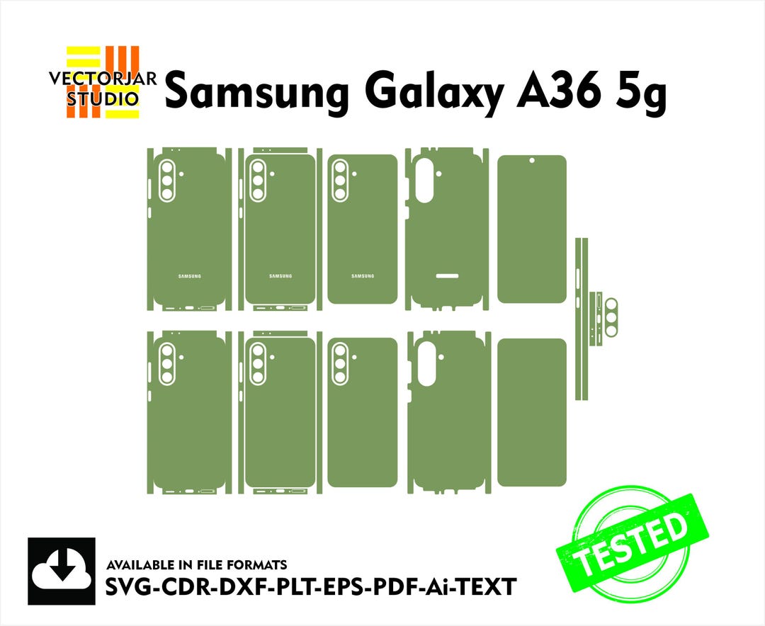 Samsung Galaxy A36 5g Skin Vector Template File Skin Die Cut Layout - Etsy