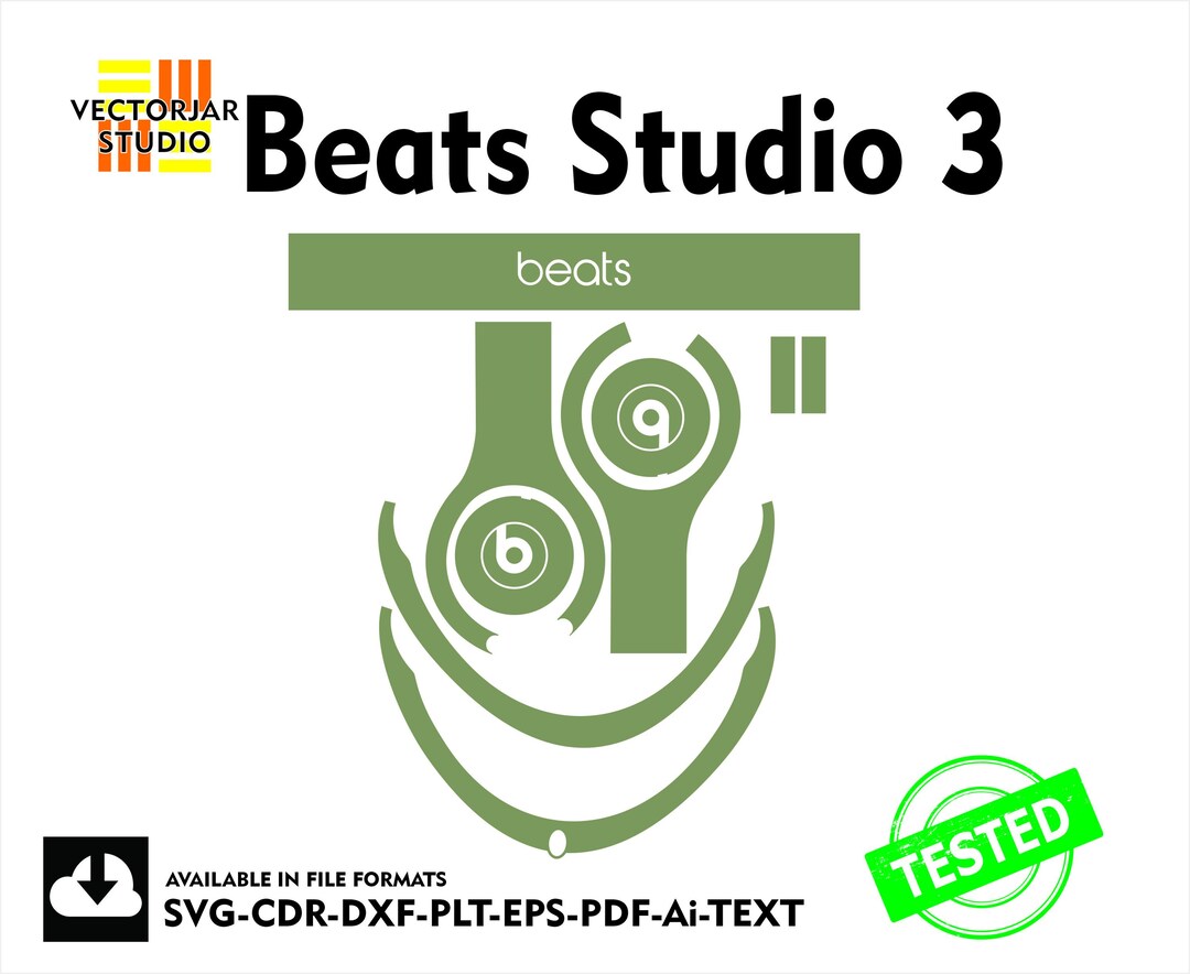 Beats Studio 3 Skin Vector Template File Skin Die Cut Layout - Etsy