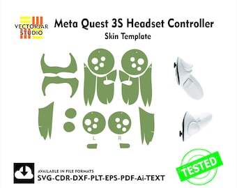 Meta Quest 3S Headset Skin Template - Etsy