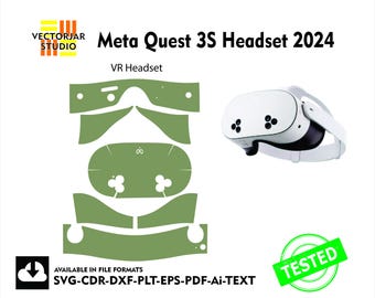 Meta Quest 3S Headset Skin Template - Etsy