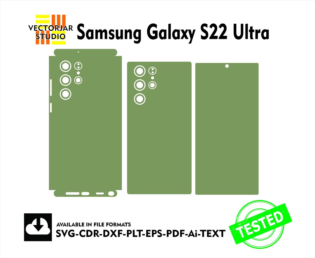 Samsung Galaxy S22 Ultra Skin Vector Template File Skin Die Cut Layout ...