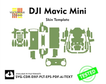 DJI Mavic Mini 2 Skin Template Vector - Etsy UK