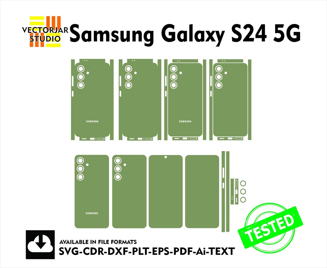 Samsung Galaxy S24 5G Skin Vector Template File Skin Die Cut Layout - Etsy