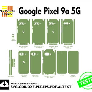 Google Pixel 9a 5G Skin Vector Template File Skin Die Cut Layout - Etsy