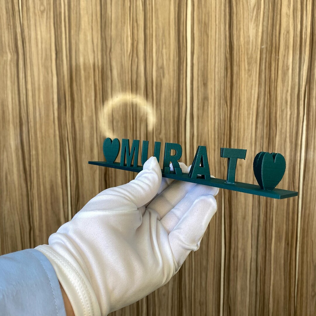 3D Personalized Name Sign, Custom Flip Name Art, Double Word Ambigram ...