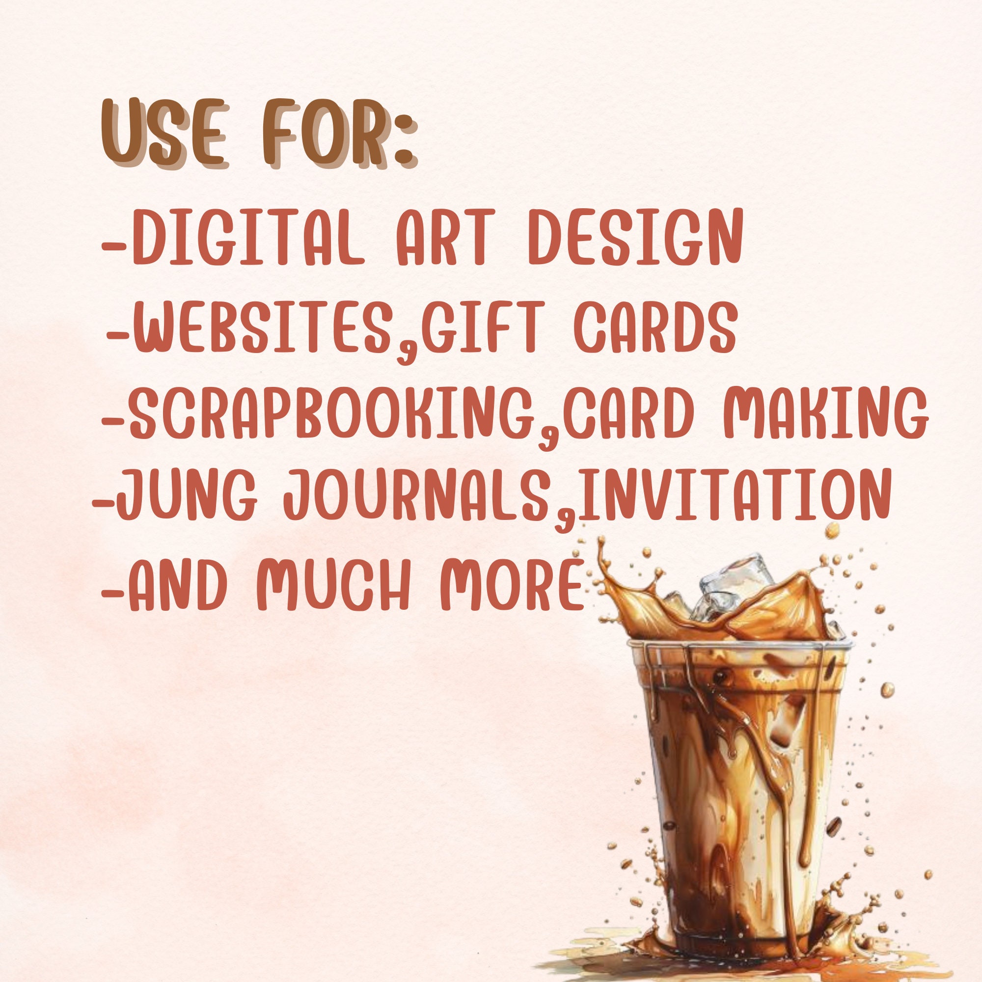 Watercolour Coffee Clipart , 20 Coffee Clipart ,commercial Use Coffee ...