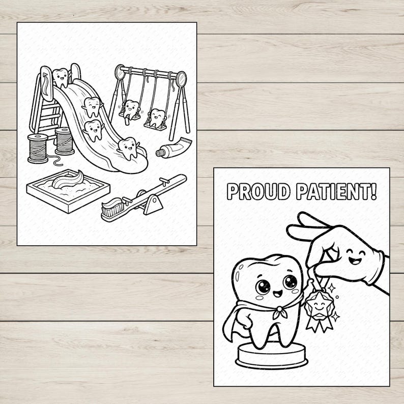 Dental Health Month Coloring Pages | Fun Tooth Adventure Activities for ...