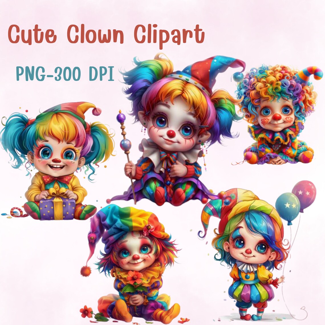 Cute Clown Clipart , Cute Clown PNG 20 High-quality Images for Circus ...