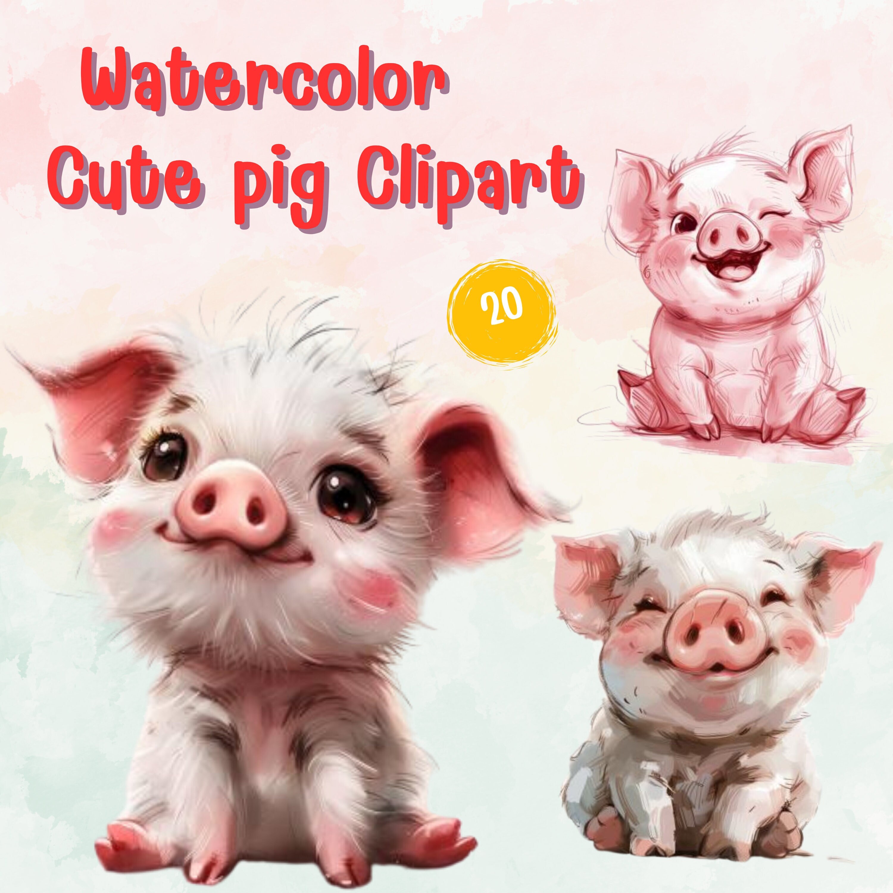 Cute Pig Clipart,cute Pig PNG 20high-quality Images for Cute Pig Art ...