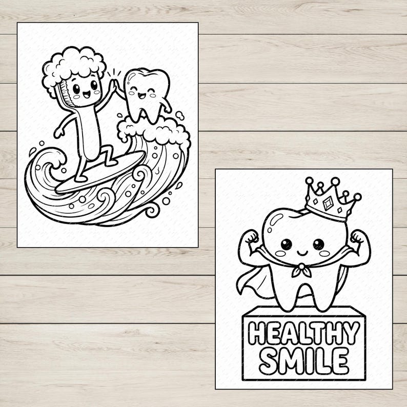 Dental Health Month Coloring Pages | Fun Tooth Adventure Activities for ...