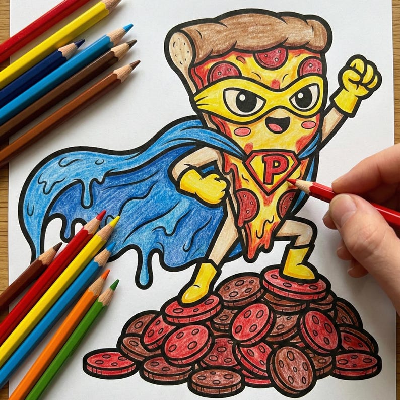 Cute Food & Sweet Coloring Pages for Kids and Adults |kawaii Dessert ...