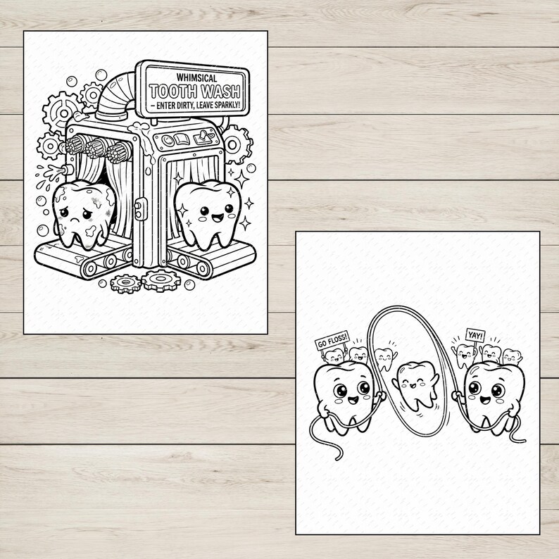 Dental Health Month Coloring Pages | Fun Tooth Adventure Activities for ...