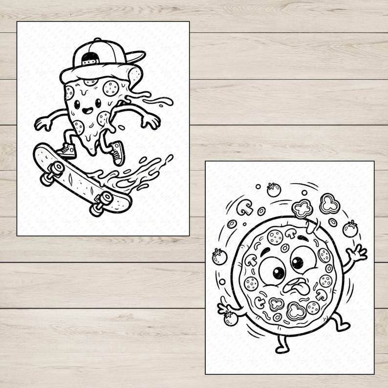Cute Food & Sweet Coloring Pages for Kids and Adults |kawaii Dessert ...
