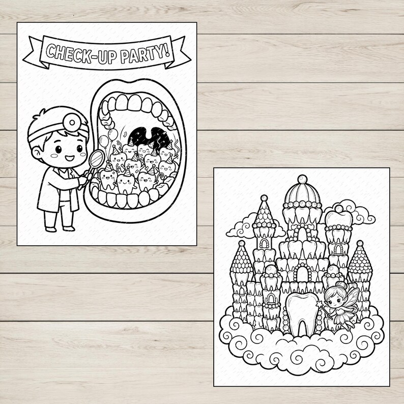 Dental Health Month Coloring Pages | Fun Tooth Adventure Activities for ...
