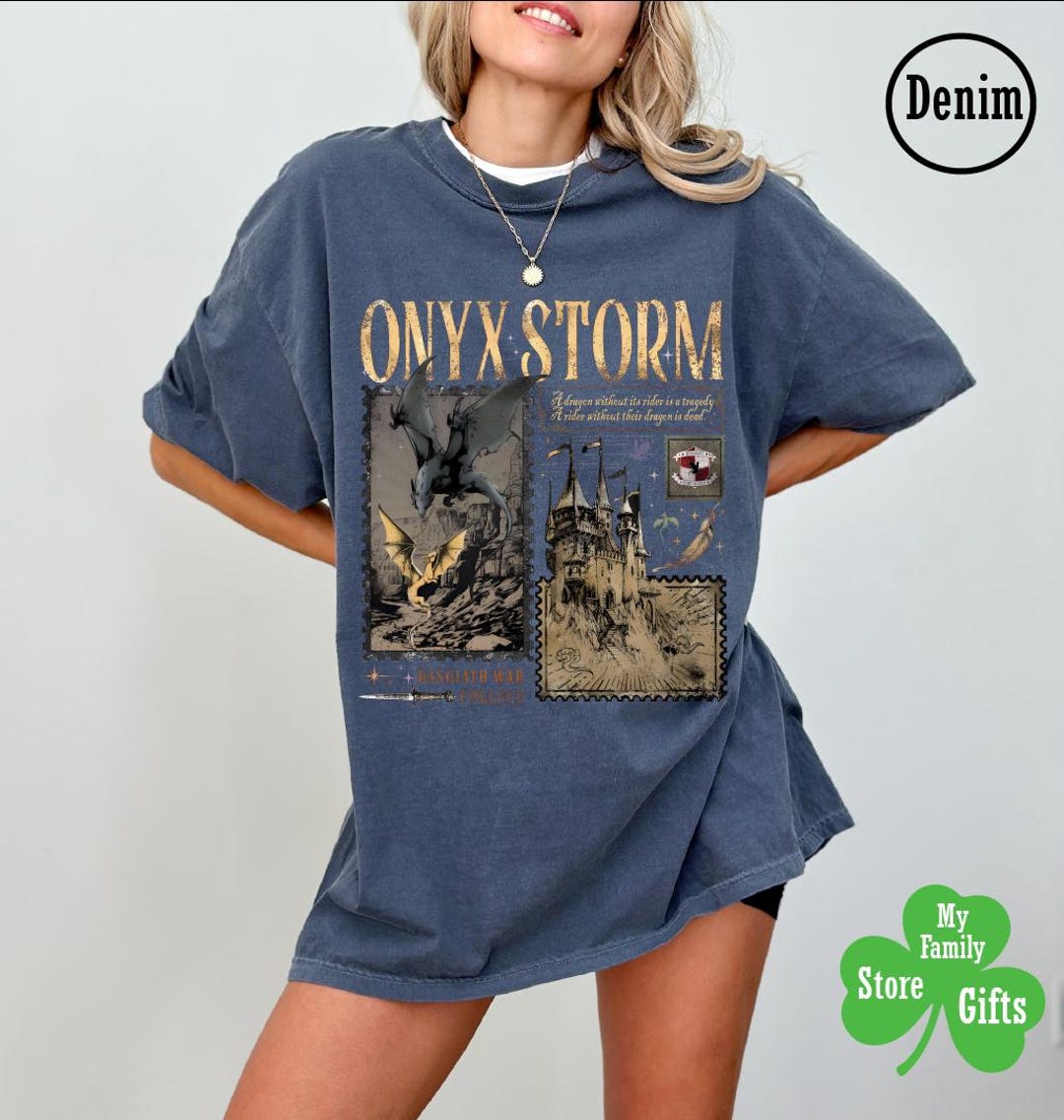 Onyx Storm Comfort Colors Shirt, Fourth Wing T-shirt, Dragon Rider ...