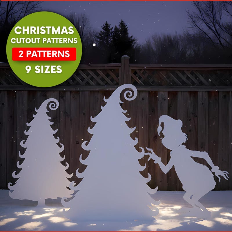 Grinch Cutout - Etsy