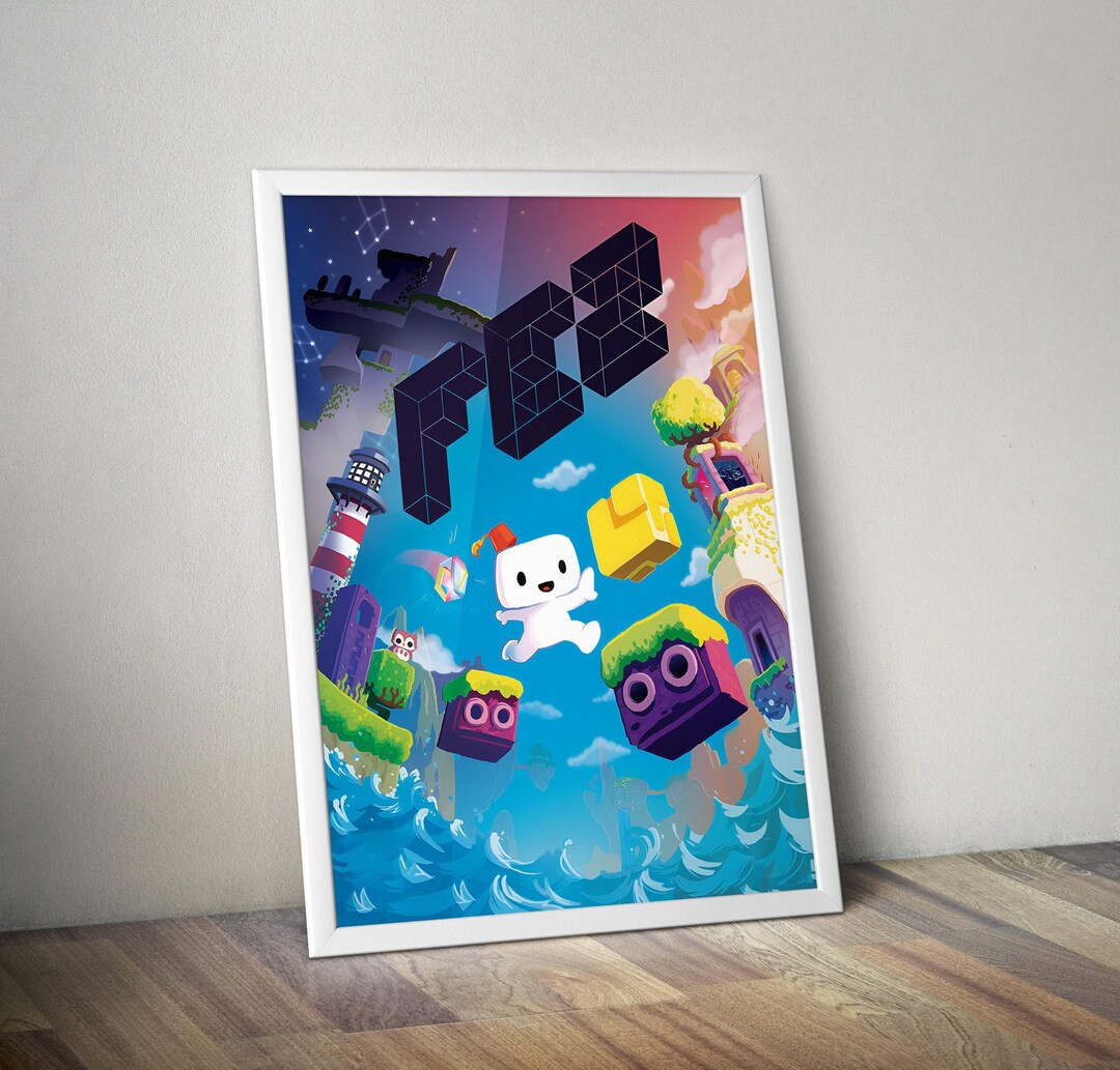 Fez Poster | Gaming Poster | Fez Prints | Video Game Poster | Gomez ...