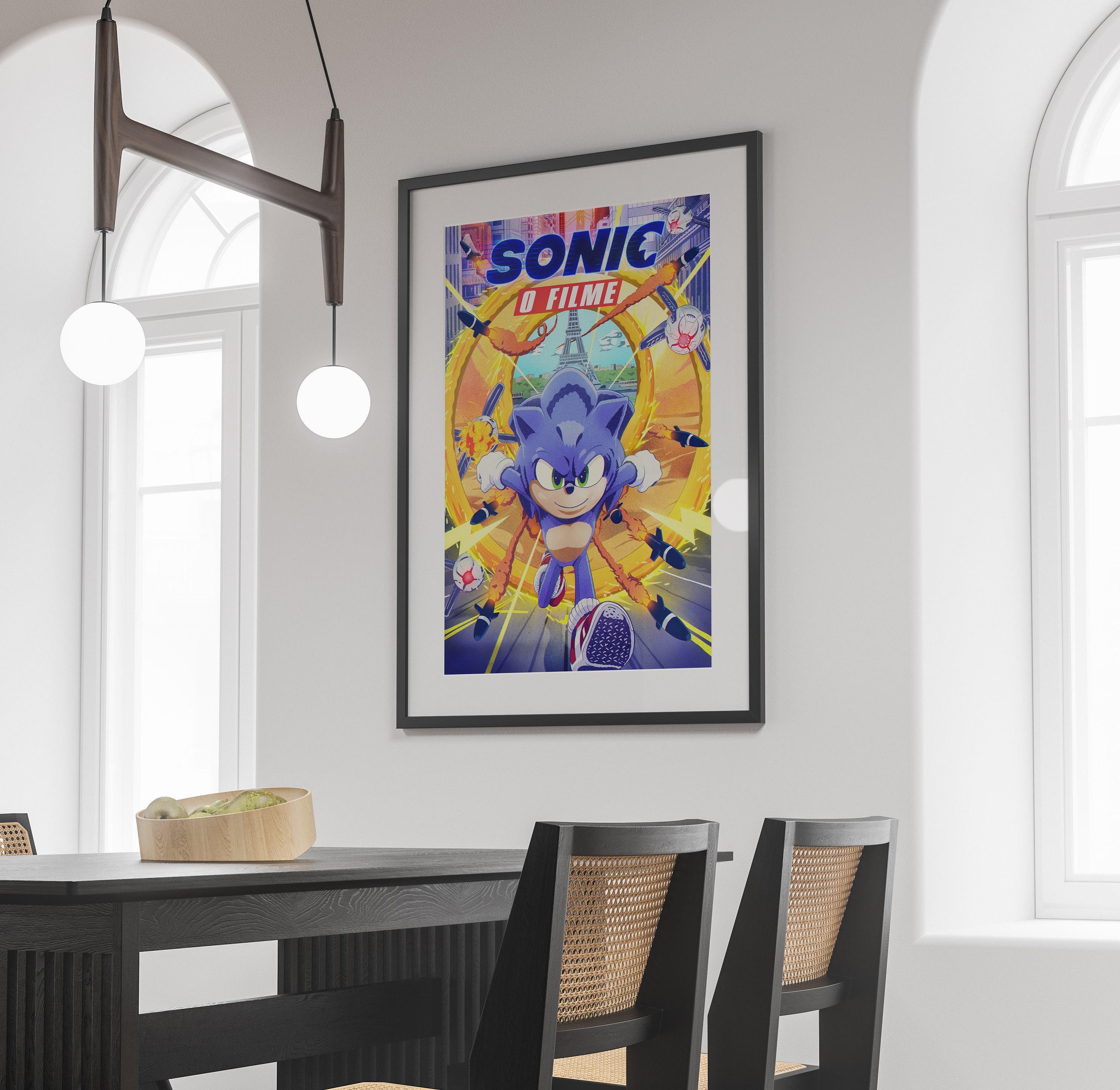 Sonic the Hedgehog Poster | Gaming Poster | Sonic Prints | Video Game ...