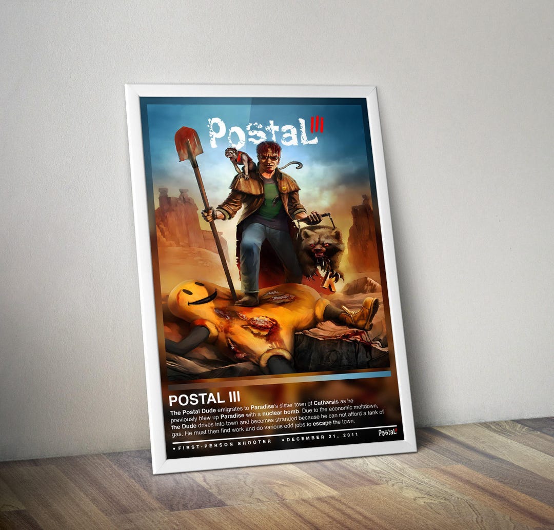Postal 3 Poster Print | Postal Cover | Gaming Posters | 4 Colors ...