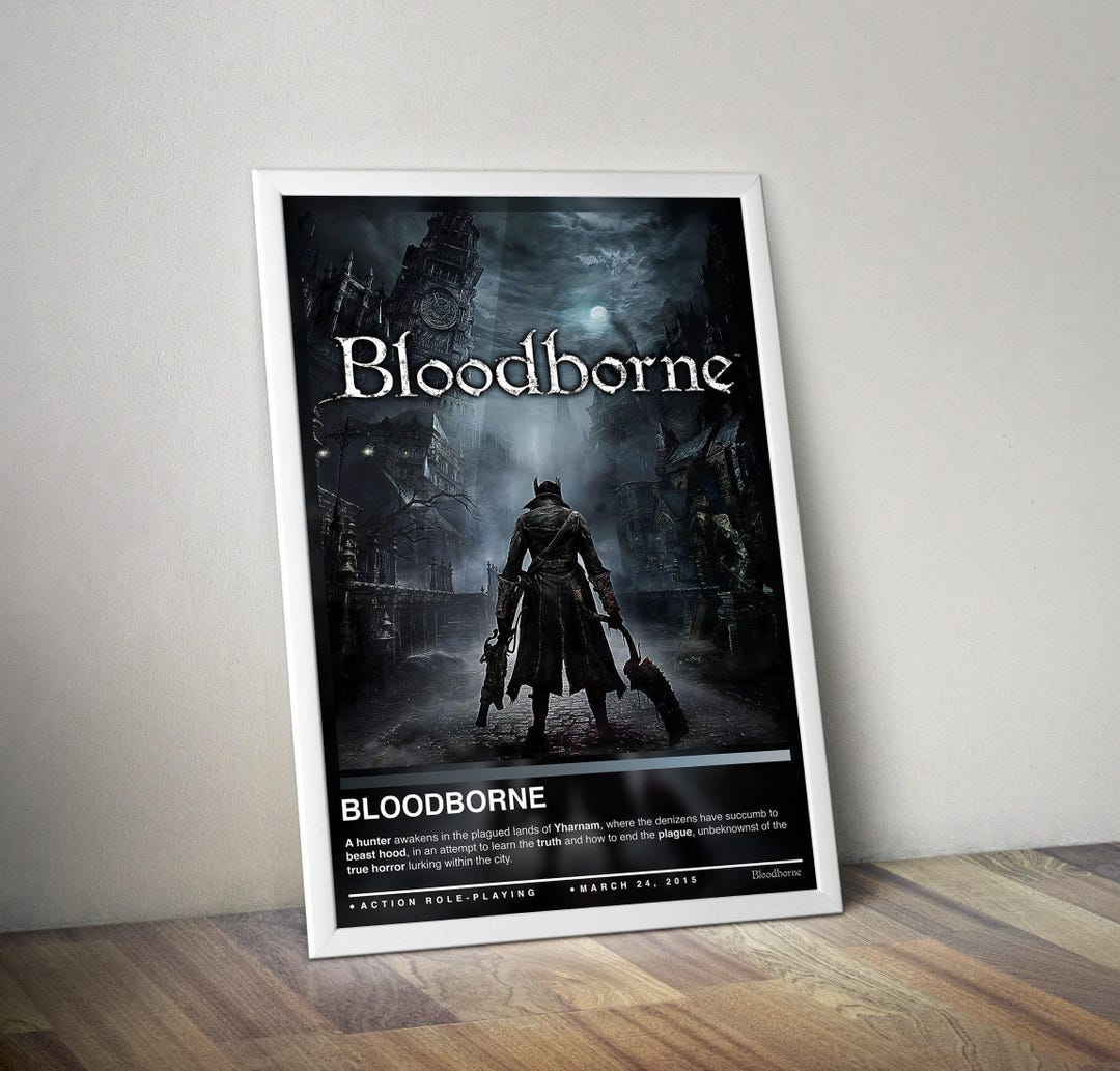 Bloodborne Poster Print | Bloodborne Cover | Gaming Poster | 4 Colors ...