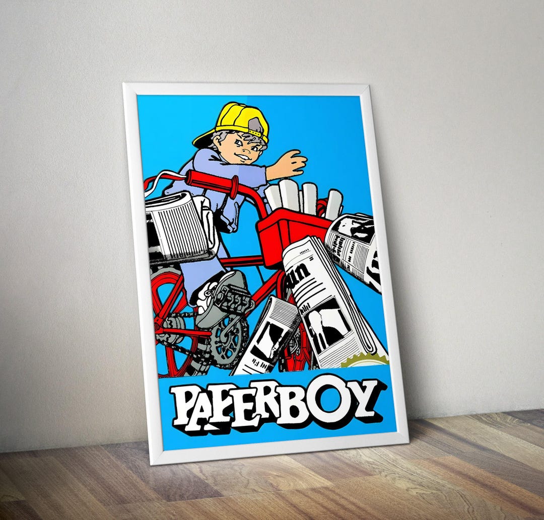 Paperboy Poster | Gaming Poster | Paperboy Prints | Video Game Posters ...